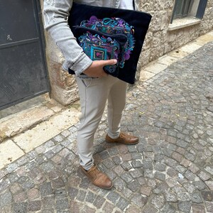 Luxury Hand Embroidered Tallit and Tefillin Bag Set, Velvet Tallis and ...