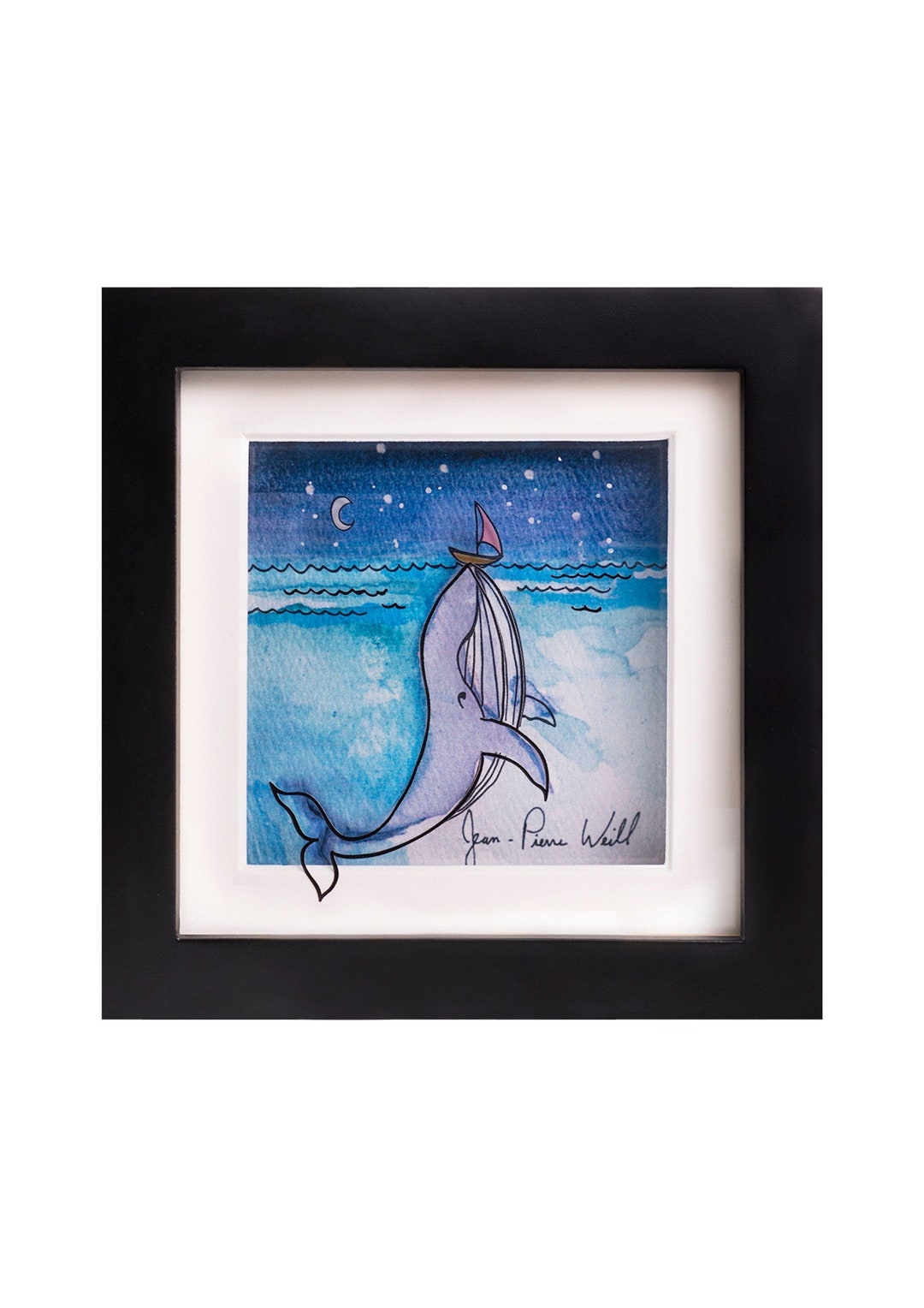 Unique 3D Painting of the Wonder Whale - Etsy