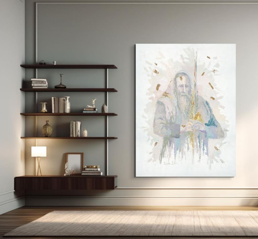 Rabbi Painting, Arba'at Ha-minim (the Four Species) - Sukkot, Hasidic ...