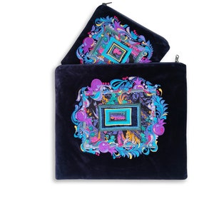 Luxury Hand Embroidered Tallit and Tefillin Bag Set, Velvet Tallis and ...