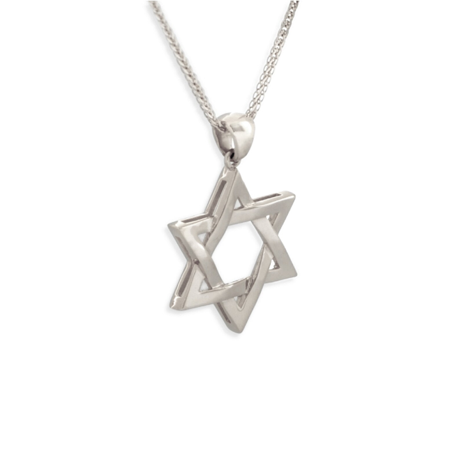 Tiny White Gold Star of David Small Star of David Pendant | Etsy