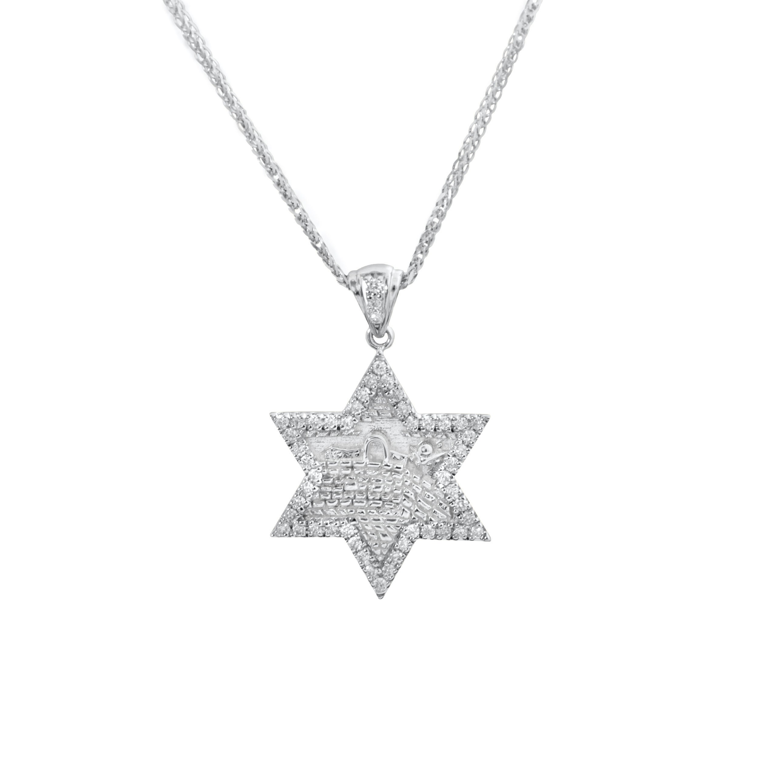 Jerusalem 14k Gold & Diamonds Pendant Jerusalem Gold - Etsy