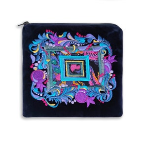 Luxury Hand Embroidered Tallit and Tefillin Bag Set, Velvet Tallis and ...
