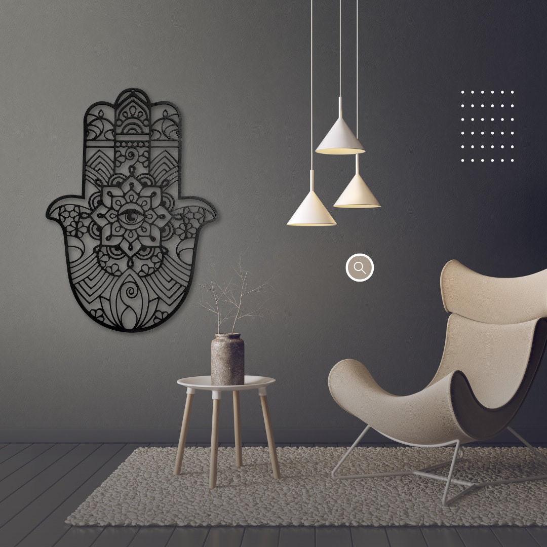Metal Hamsa Wall Hanging, Hamsa Wall Art, Hamsa Wall Art, Hamsa Evil ...
