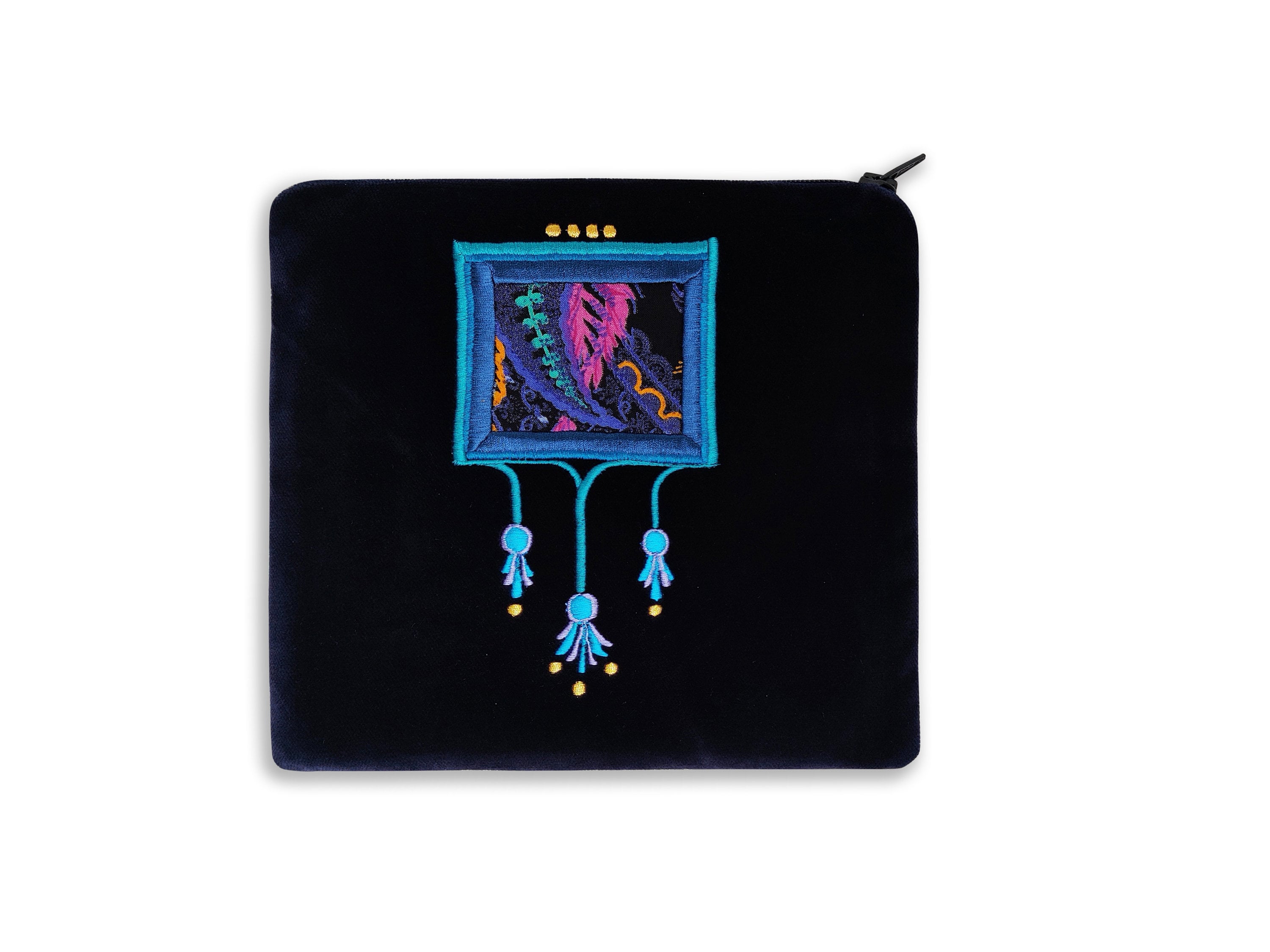 Luxury Hand Embroidered Tallit and Tefillin Bag Set, Velvet Tallis and ...