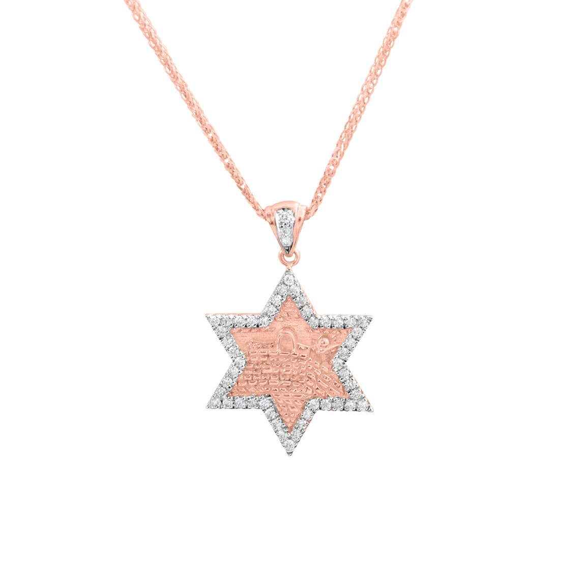 Jerusalem 14k Gold & Diamonds Pendant Jerusalem Gold - Etsy