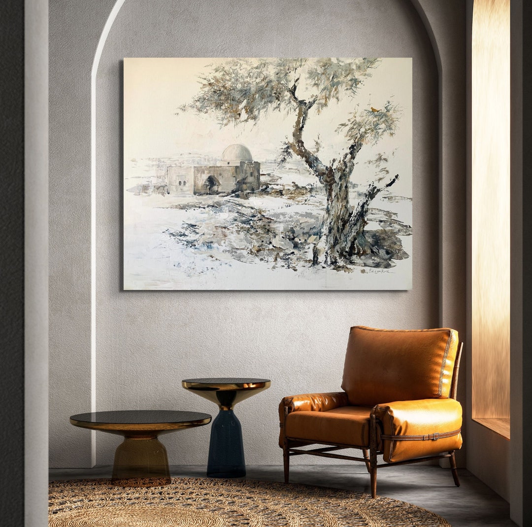 White and Green Kever Rachel Painting, Kever Rochel Painting, Rachel's ...