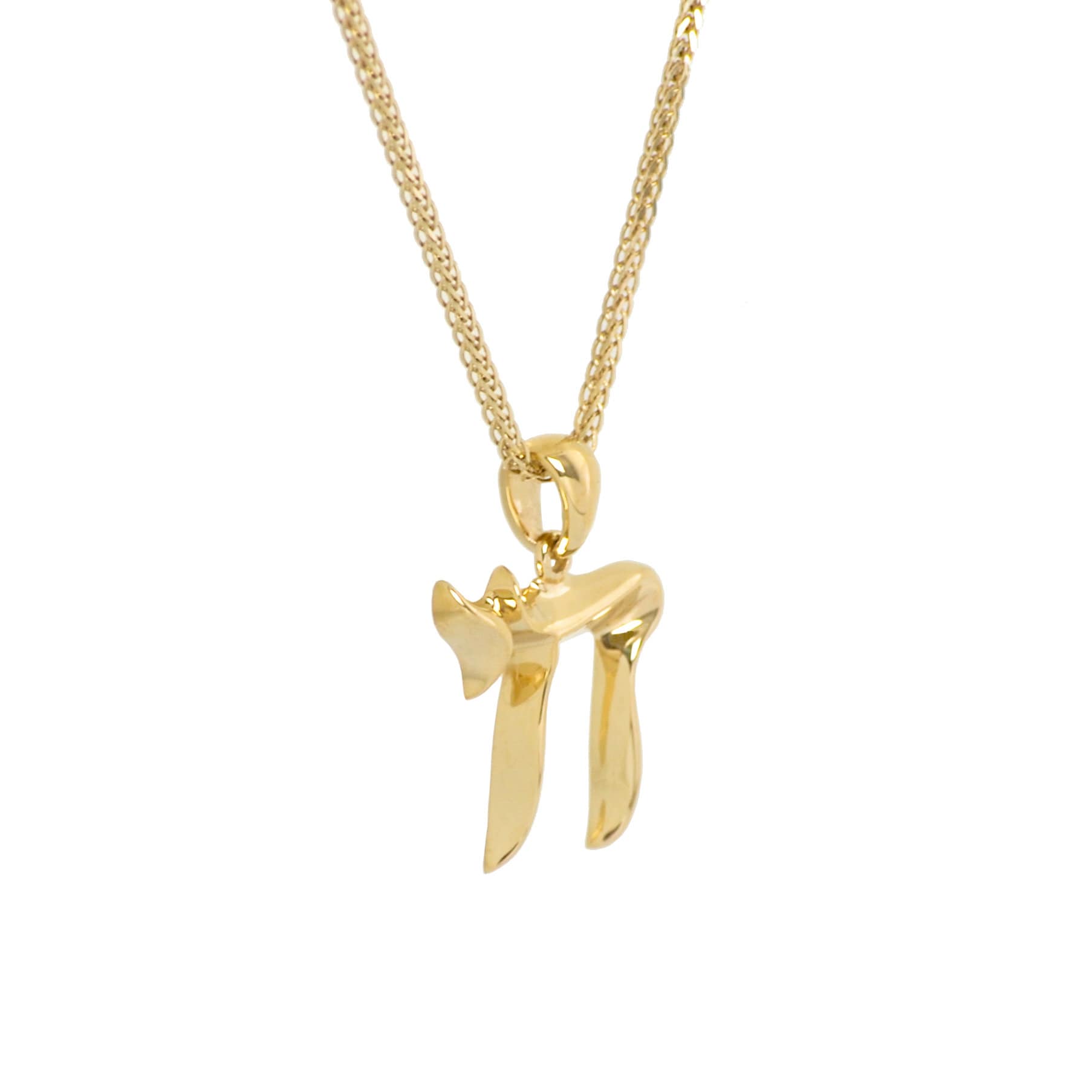 Chai Pendant 18K Gold Chai Symbol Necklace 14k Gold Chai - Etsy