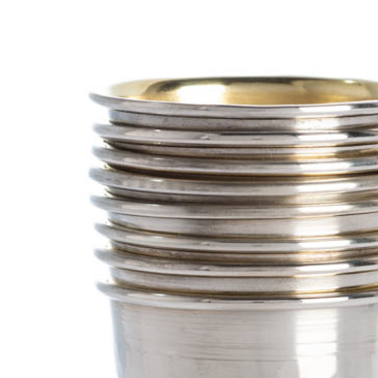 Sterling Silver Liquor Cup Mini Cup Hand Hammered Cup Gold - Etsy