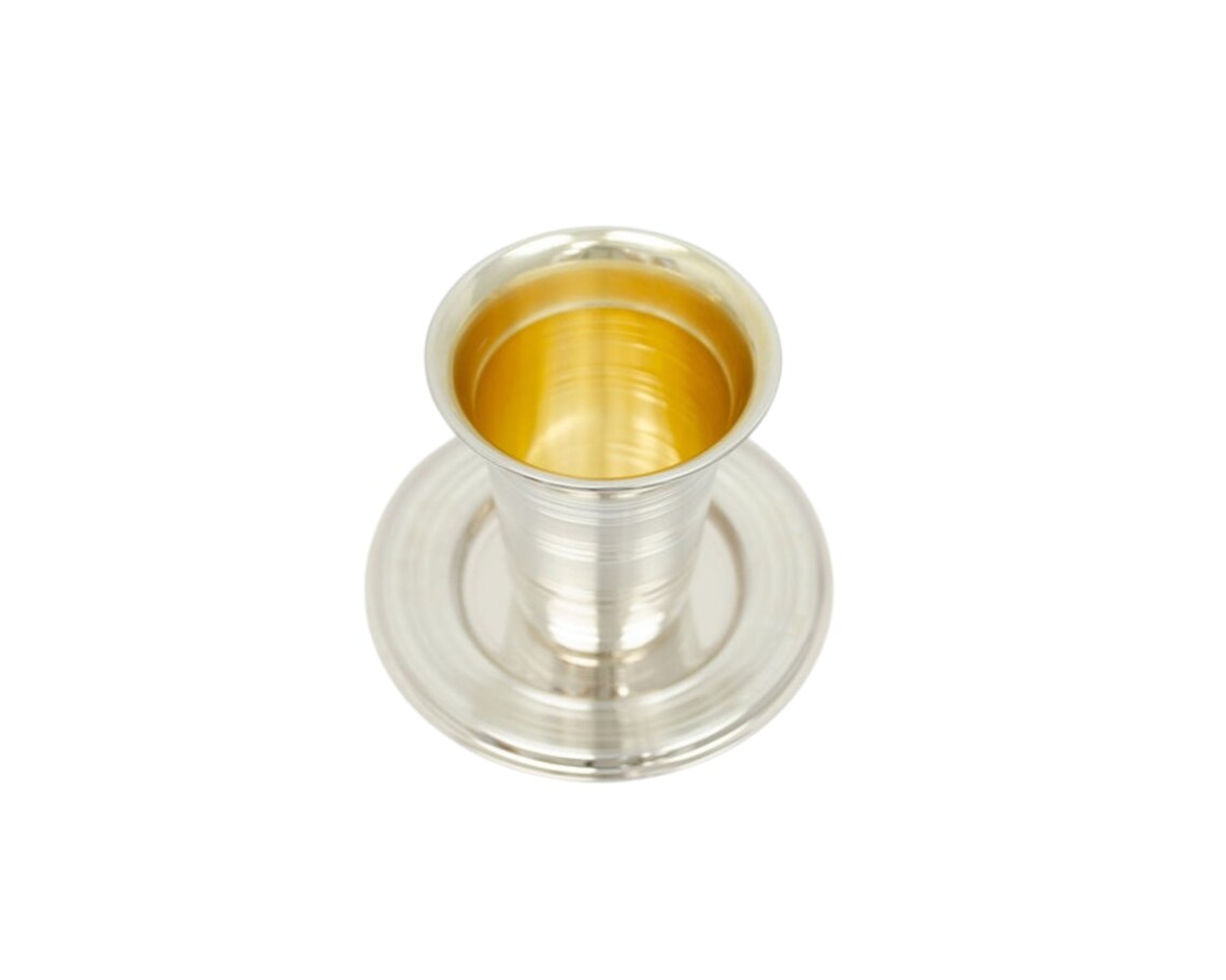 Engraving Elegant Kiddush Cup, 925 Silver Judaica Kiddush Cup ...