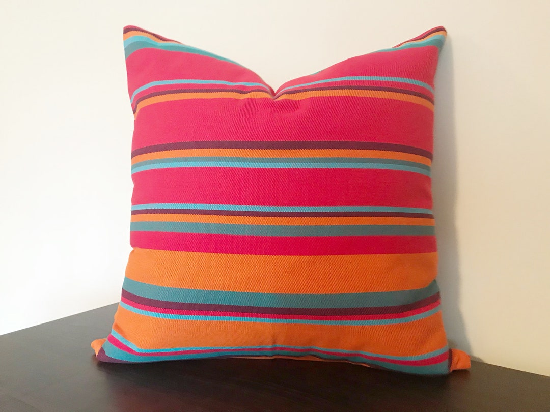 Rainbow Pillow Cover, Eclectic Decor Pillow, Colorful Pillow Cover ...