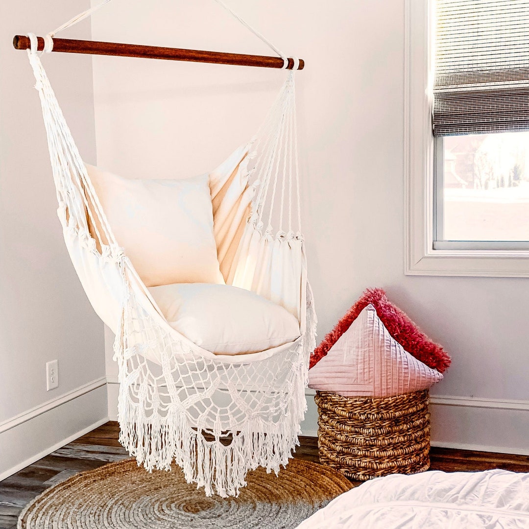 Hanging Chair, Crochet Swing, Egg Chair, Indoor Hammock Chair Swing ...