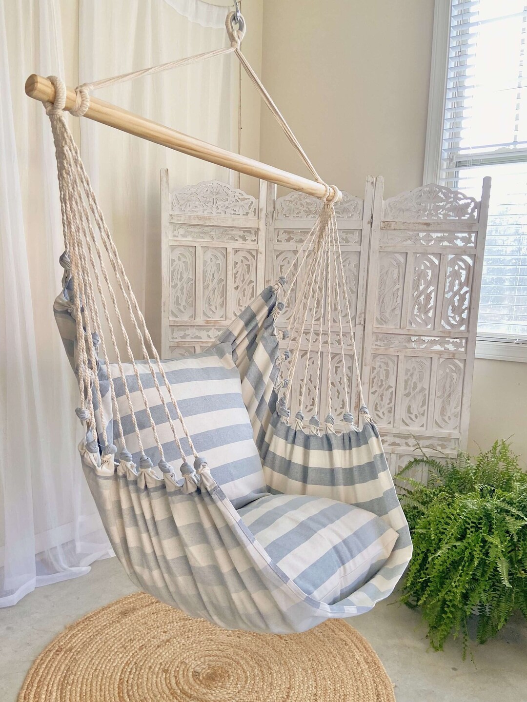 Hammock Chair Hanging Chair Swing Beach Chair Nautical - Etsy