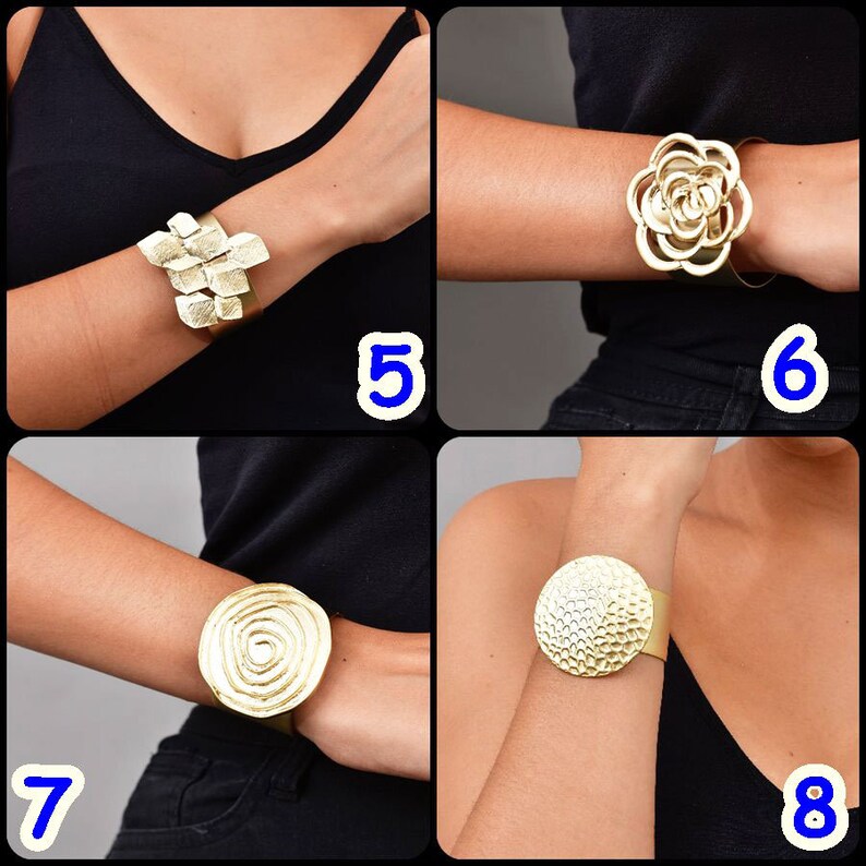 Gold Lotus Leaf Cuff Bracelet Wire Cuff Bracelet Rectangle - Etsy