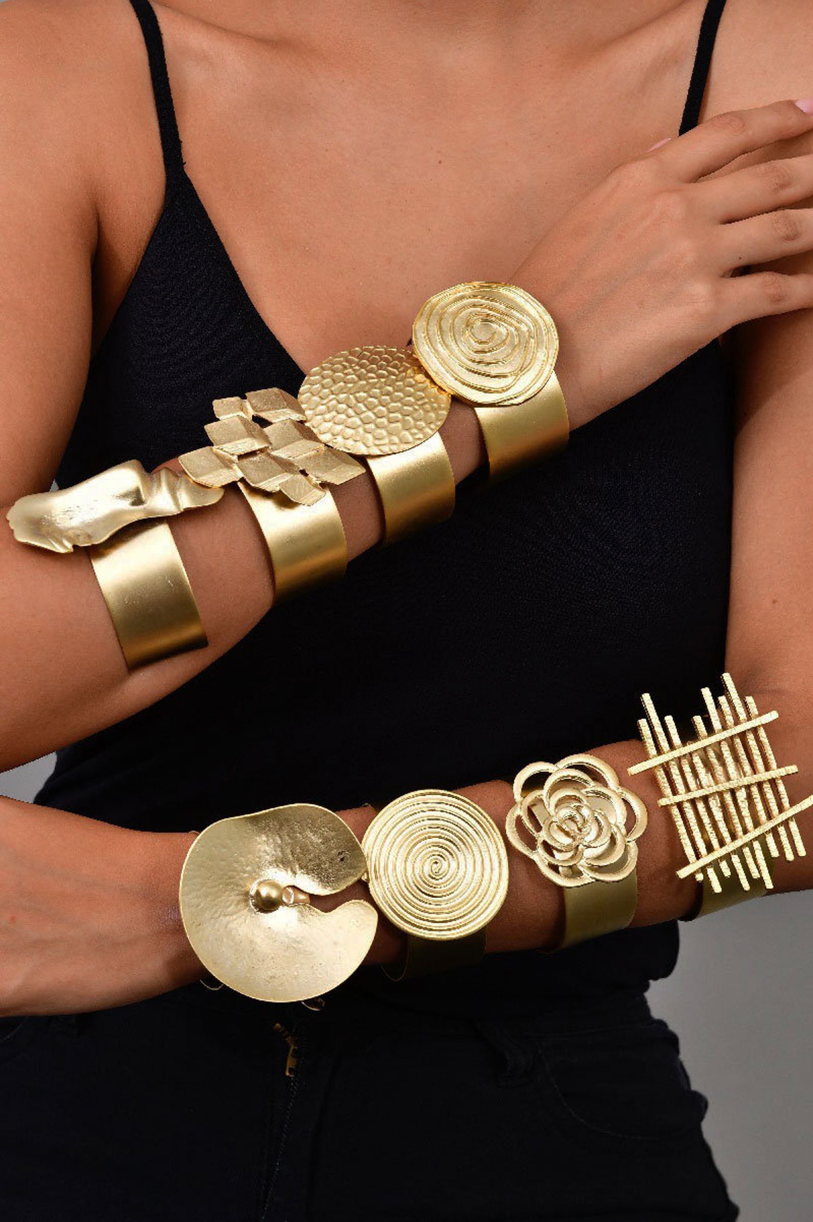 Gold Lotus Leaf Cuff Bracelet Wire Cuff Bracelet Rectangle - Etsy