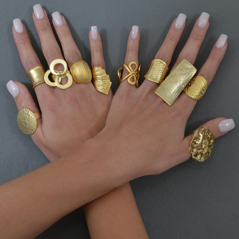 14K Gold Ring Unique Gold Ring Stylish Ring Dainty Gold | Etsy