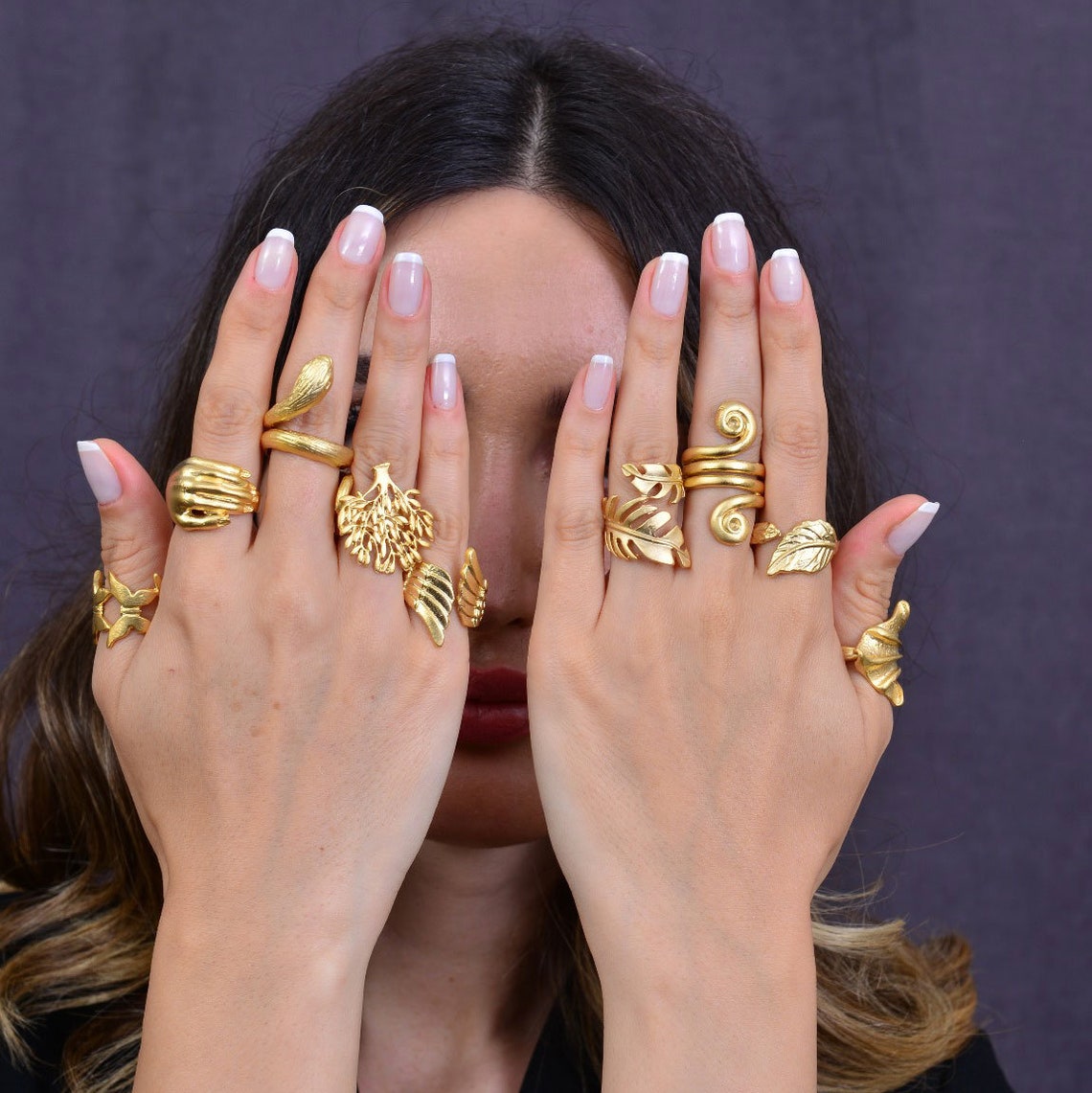 14K Gold Ring Unique Gold Ring Gold Geometric Ring Stylish - Etsy