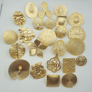 Gold Boho Statement Adjustable Large Spiral Aesthetic Full | Etsy