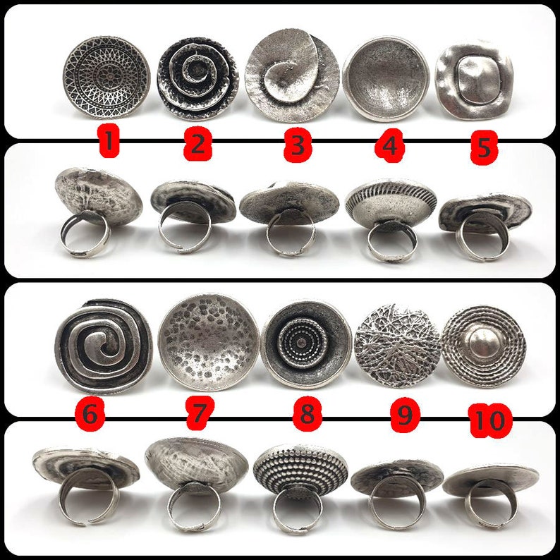 Boho Jewelry Turquoise Ring Boho Large Ring Statement Ring - Etsy