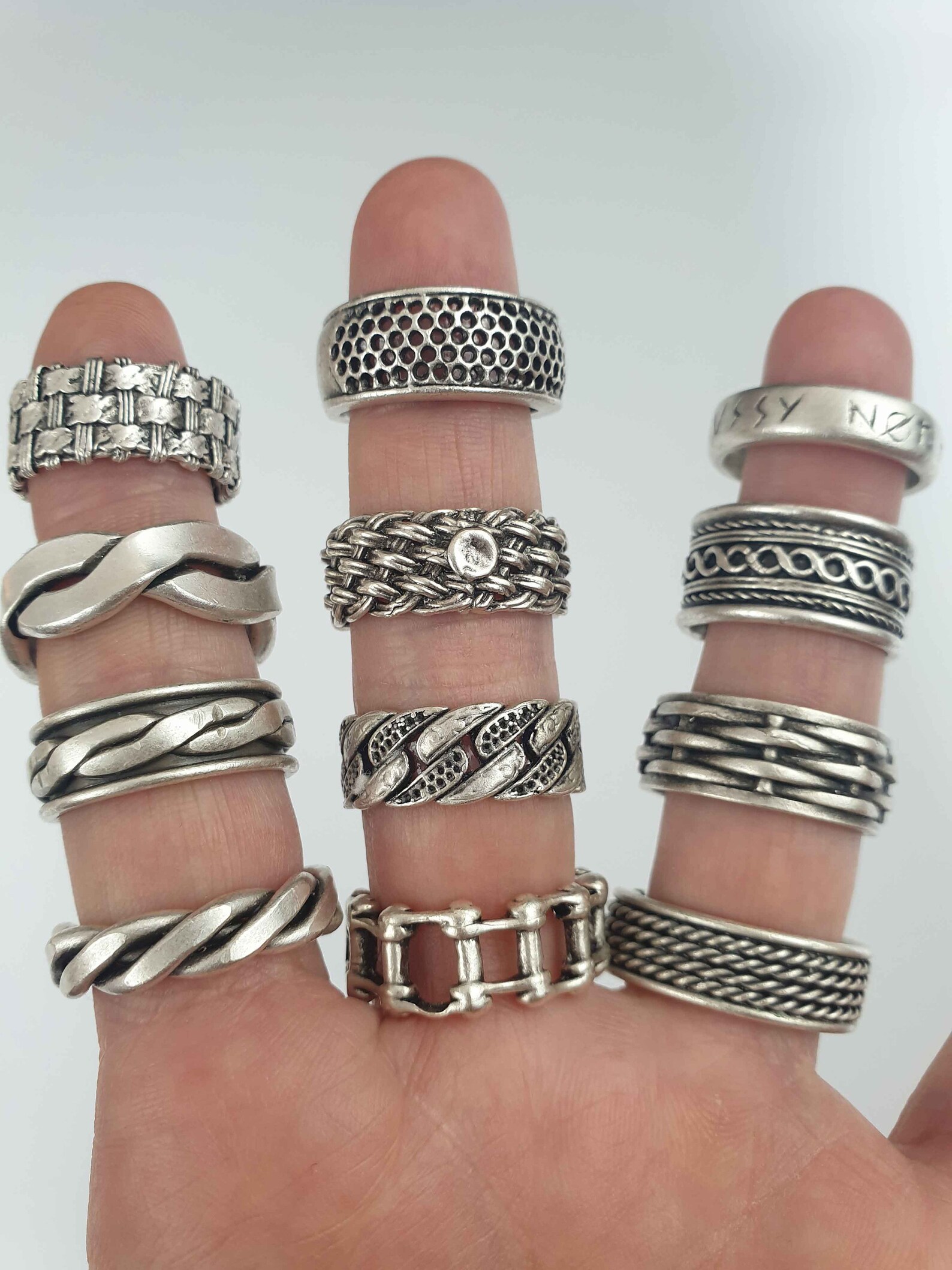 Fashion Men Ring Signed Men Ring Boyfriend Gift Silver - Etsy