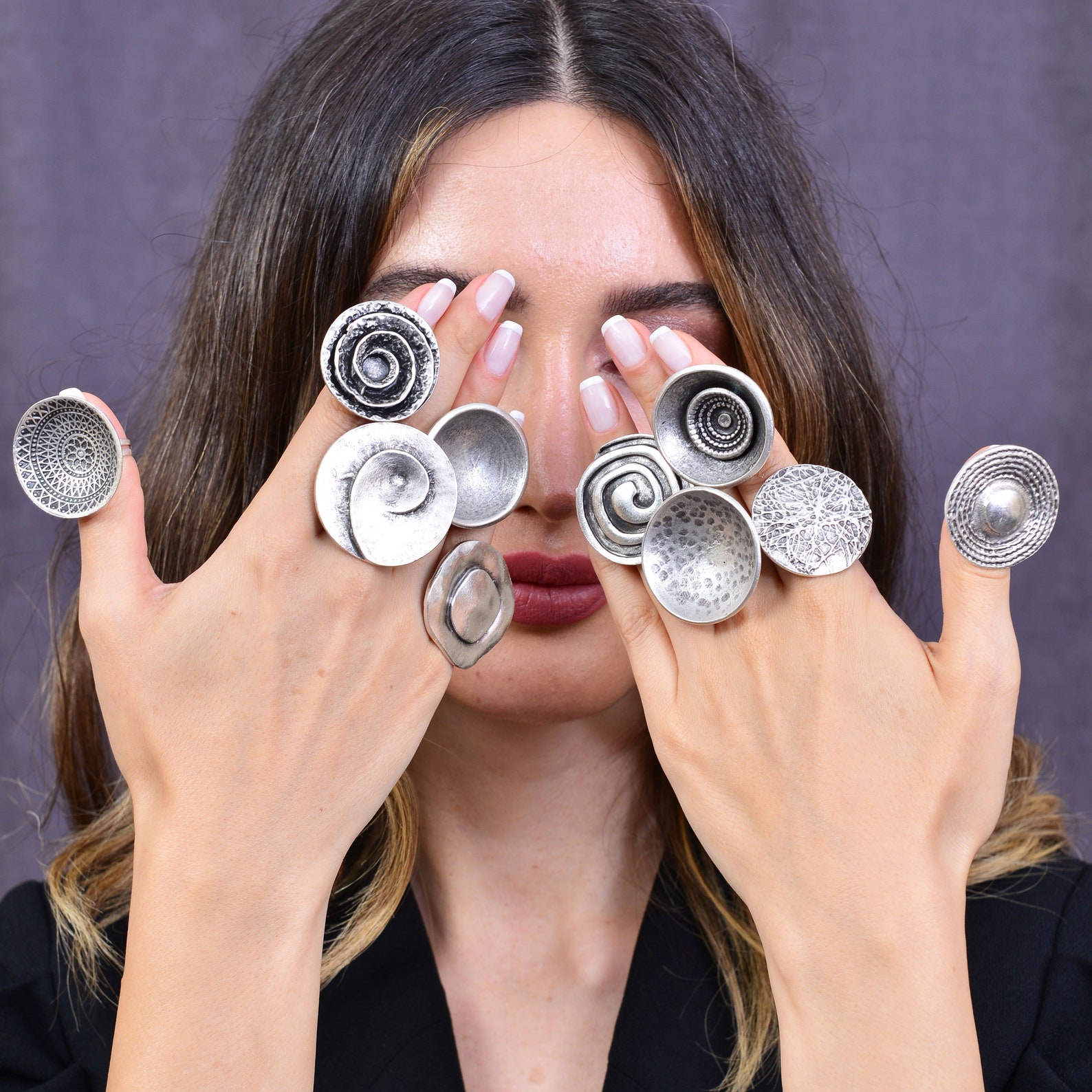 Boho Jewelry Turquoise Ring Boho Large Ring Statement Ring - Etsy