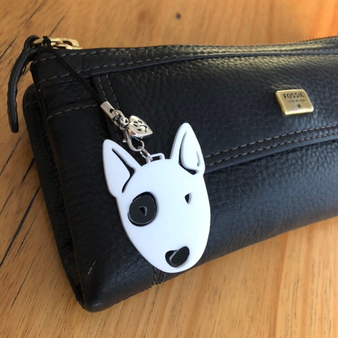 Bull Terrier Charm, Dangle, Keychain, Decoration. - Etsy