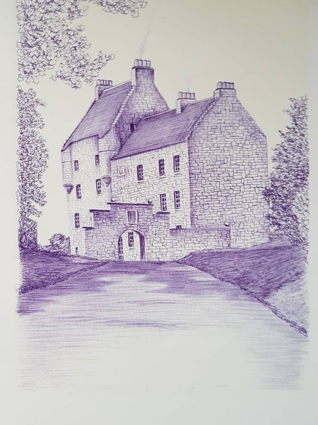 A3 Print of Midhope Castle ( Lallybroch) - Etsy