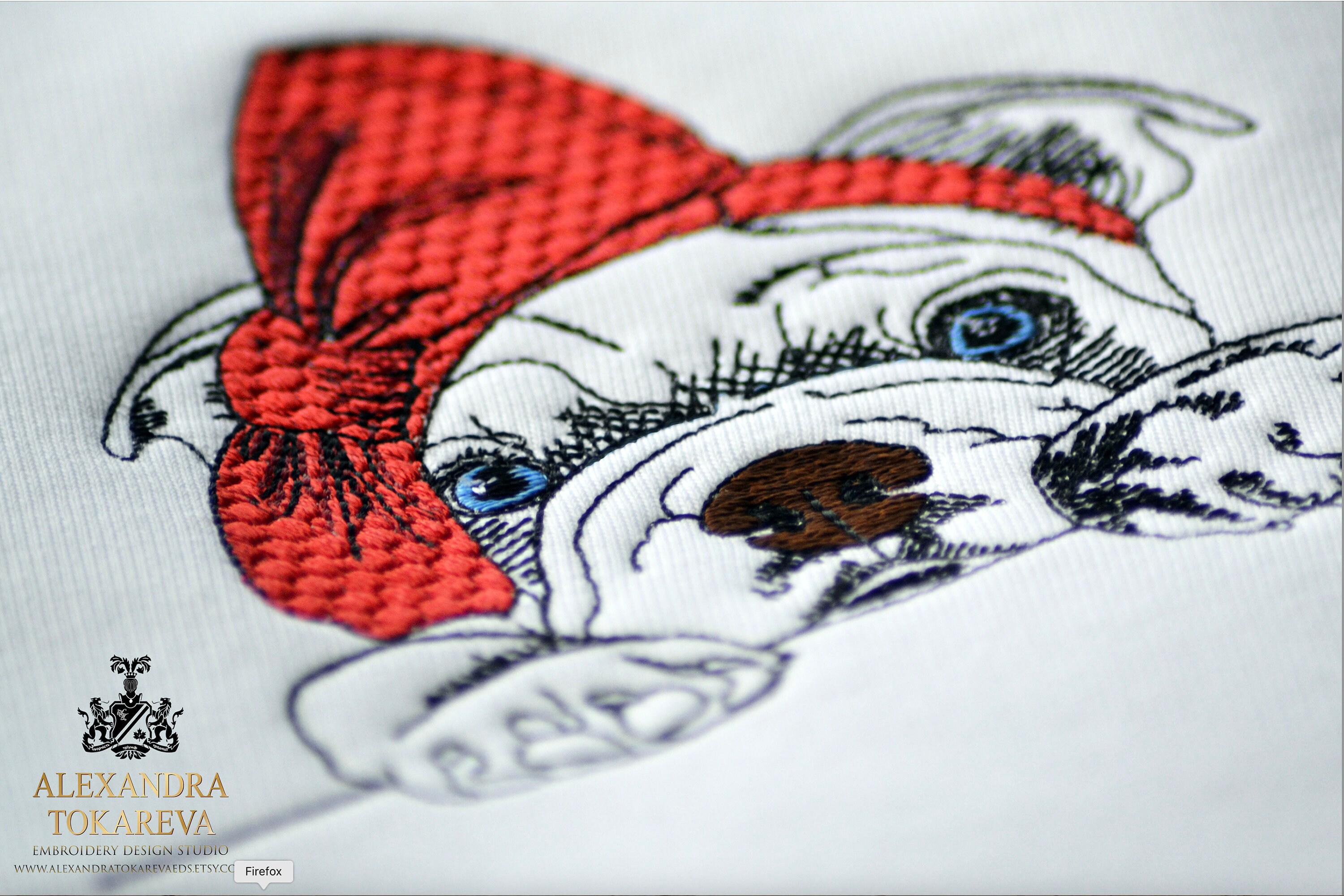 Bulldog Machine Embroidery Design, Pdf Embroidery Pattern, Embroidery ...