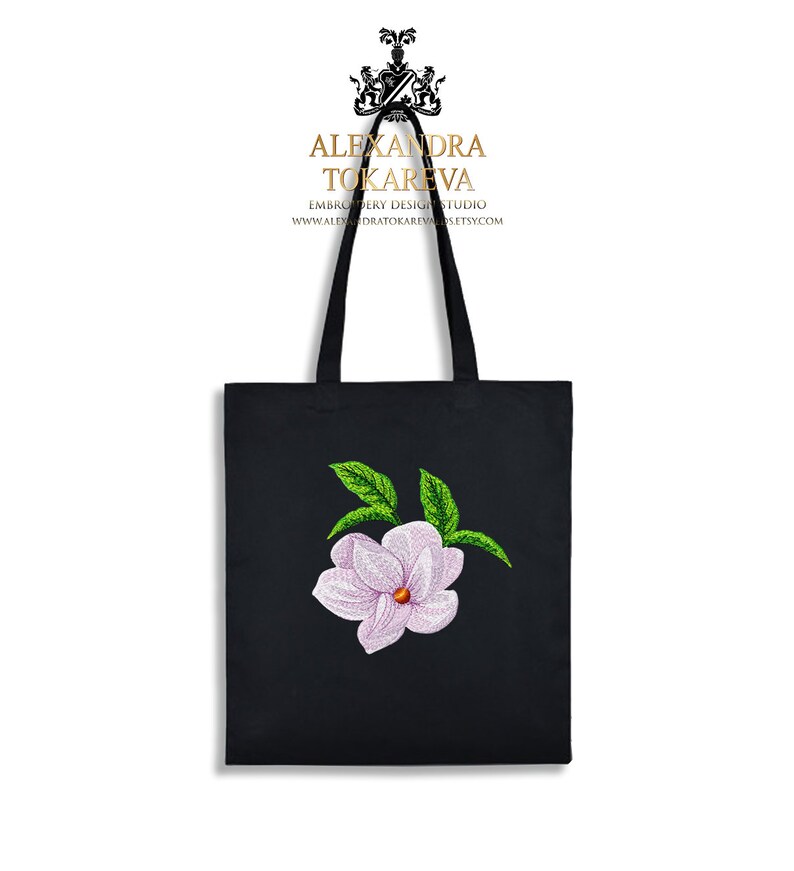 Magnolia Flower Machine Embroidery Design, Pdf Embroidery Pattern ...