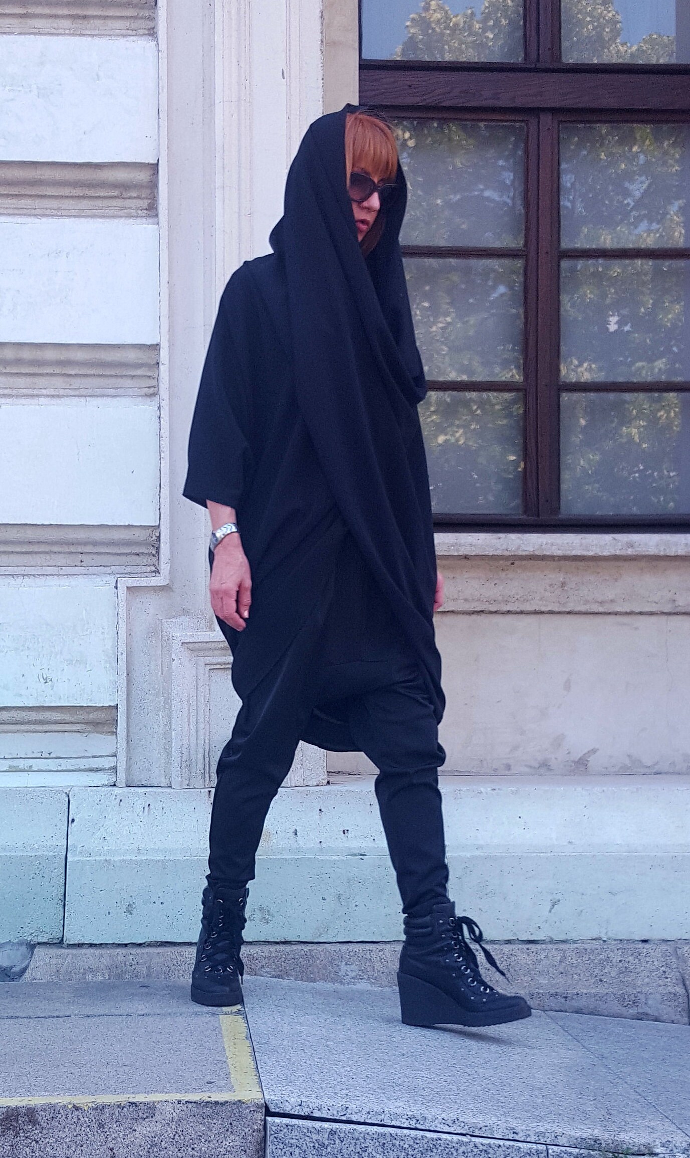 Coat-blouse/oversize Coat/free Falling Coat/folded Cloak Coat/mantee ...