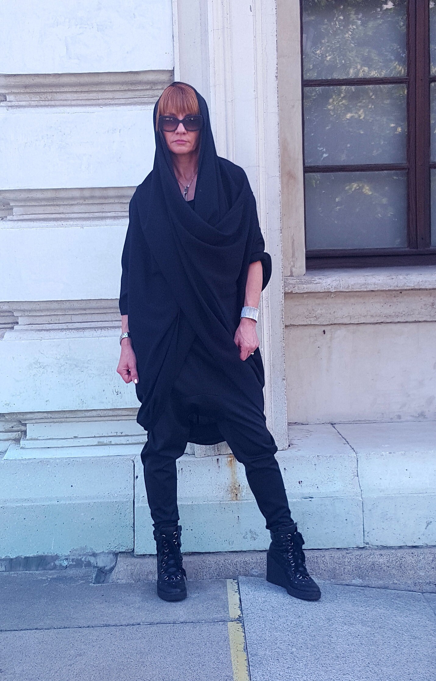 Coat-blouse/oversize Coat/free Falling Coat/folded Cloak Coat/mantee ...