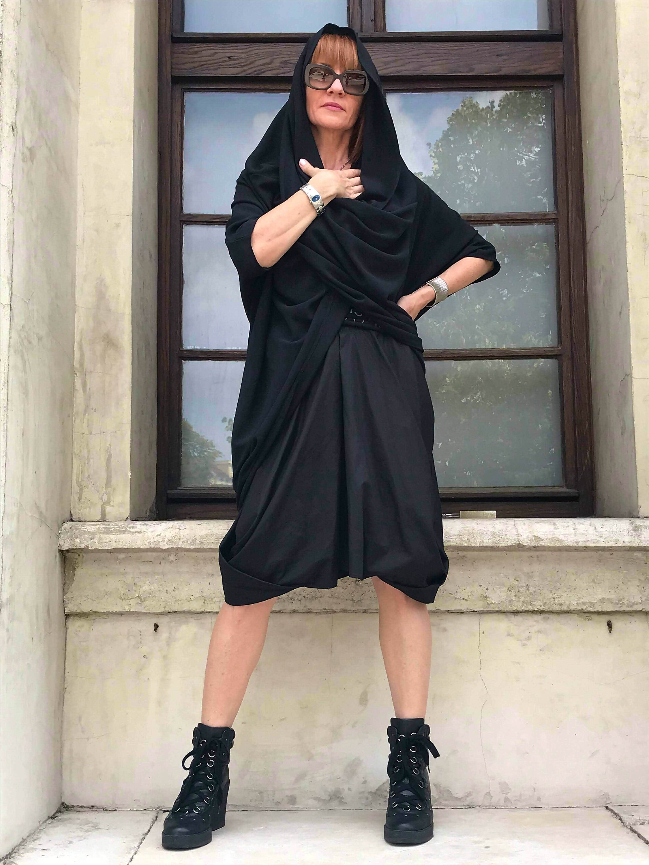 Coat-blouse/oversize Coat/free Falling Coat/folded Cloak Coat/mantee ...