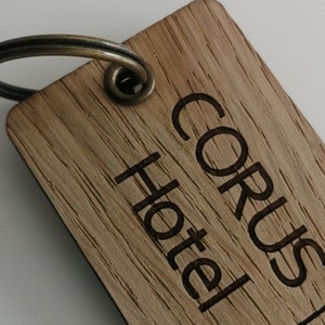 Key-tags Fobs (large) Hotel B&B Motel Personalised Engraving Name ...