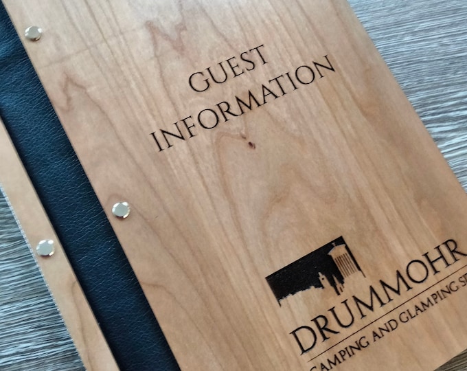 Hotel Compendium, Motel Folder, Airbnb Compendium, Menu Folder, Custom ...
