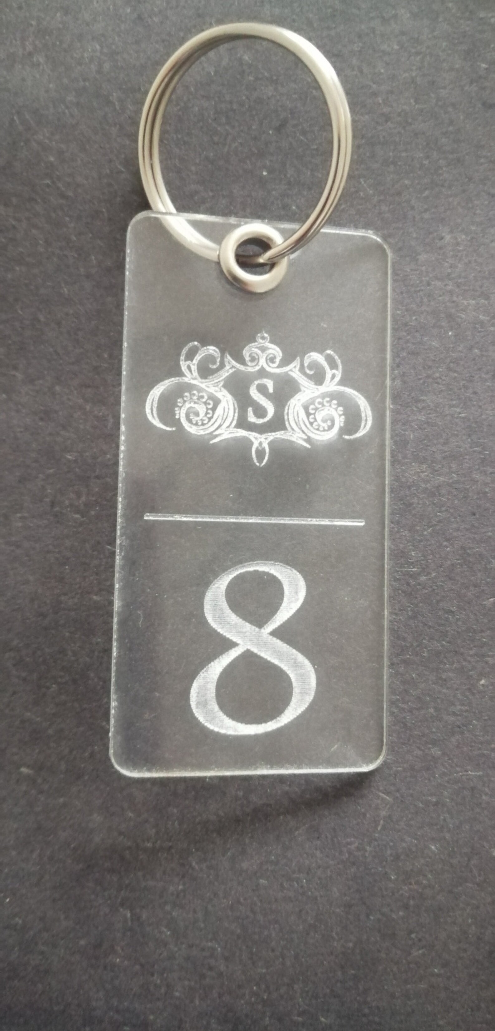 Hotel Guesthouse Key-fob Engraved With Logo & Room Number(s) Medium ...