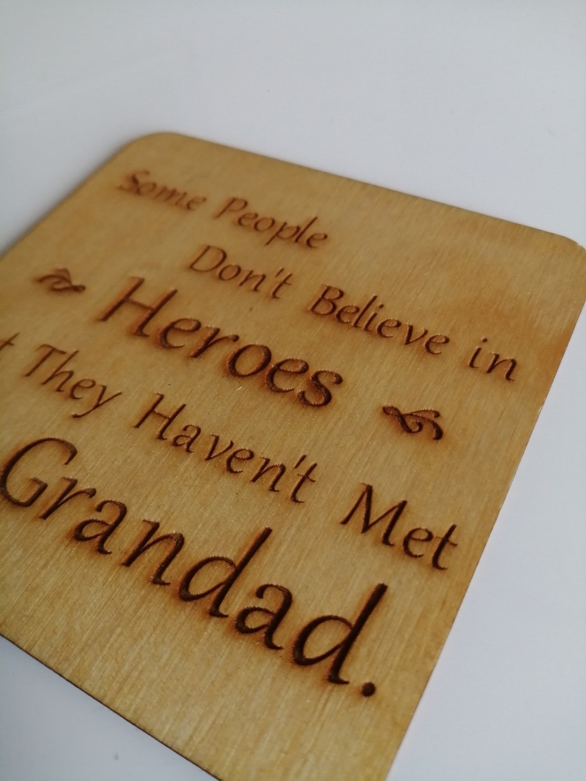 Hero Verse Wooden Coaster - Ideal Gift for That Someone Special Whom is ...