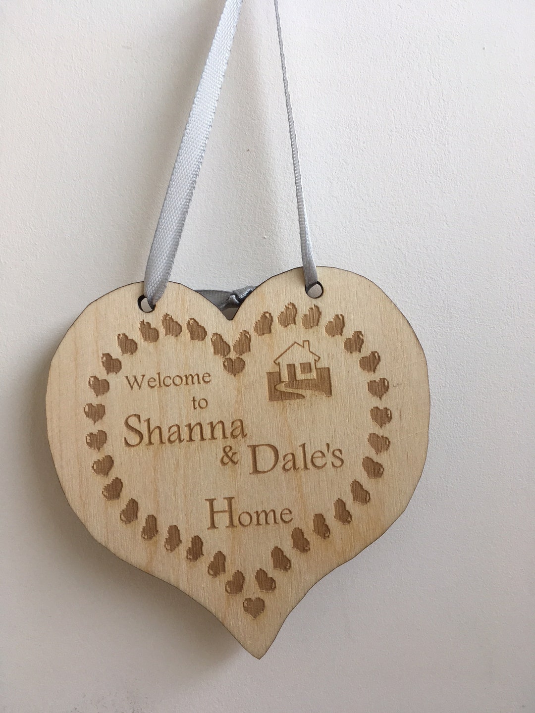 Personalised Heart Shaped Plaque - Etsy