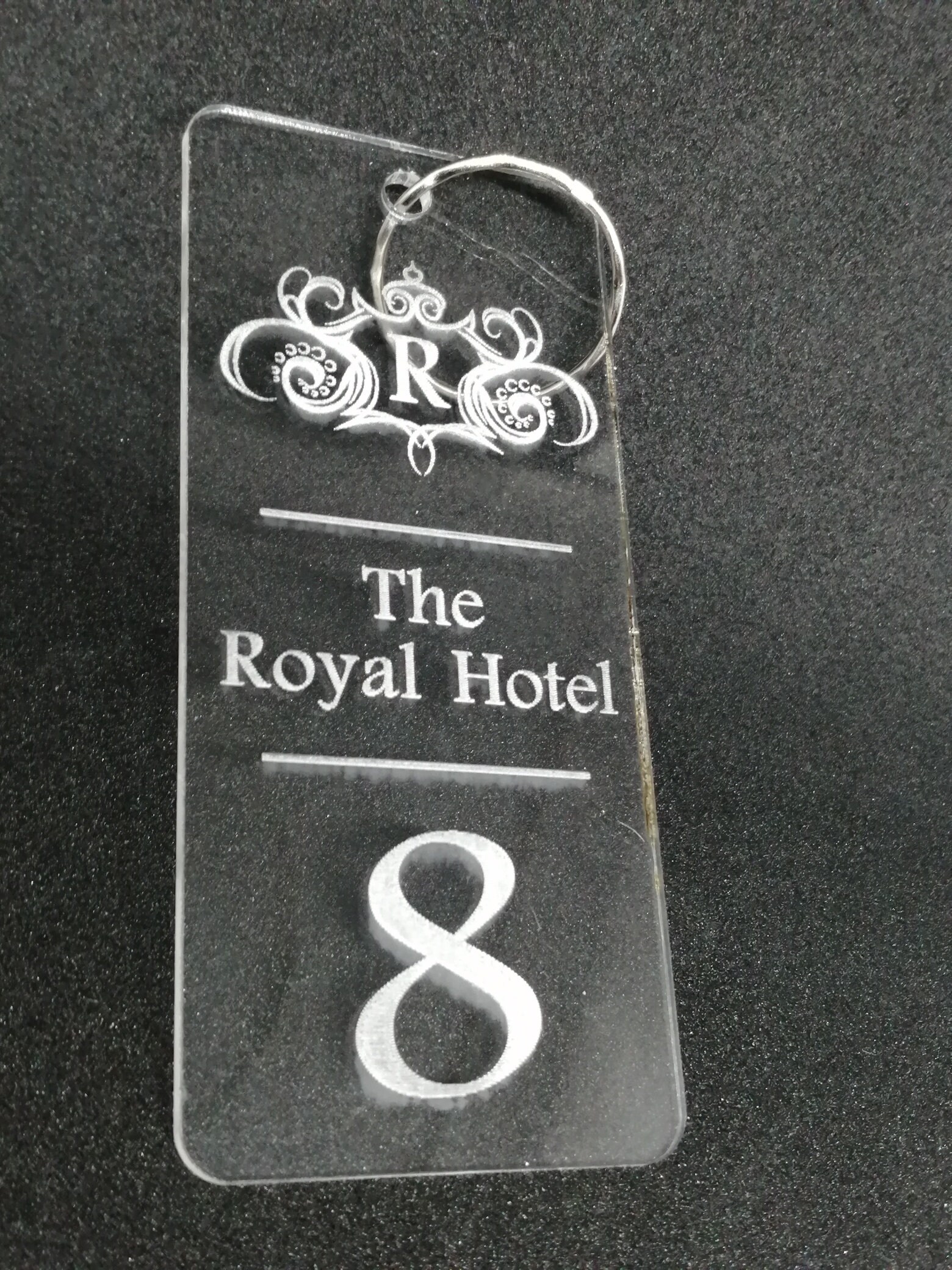 Quality Personalised Key Fobs (large) Hotel-guesthouse-office-business ...
