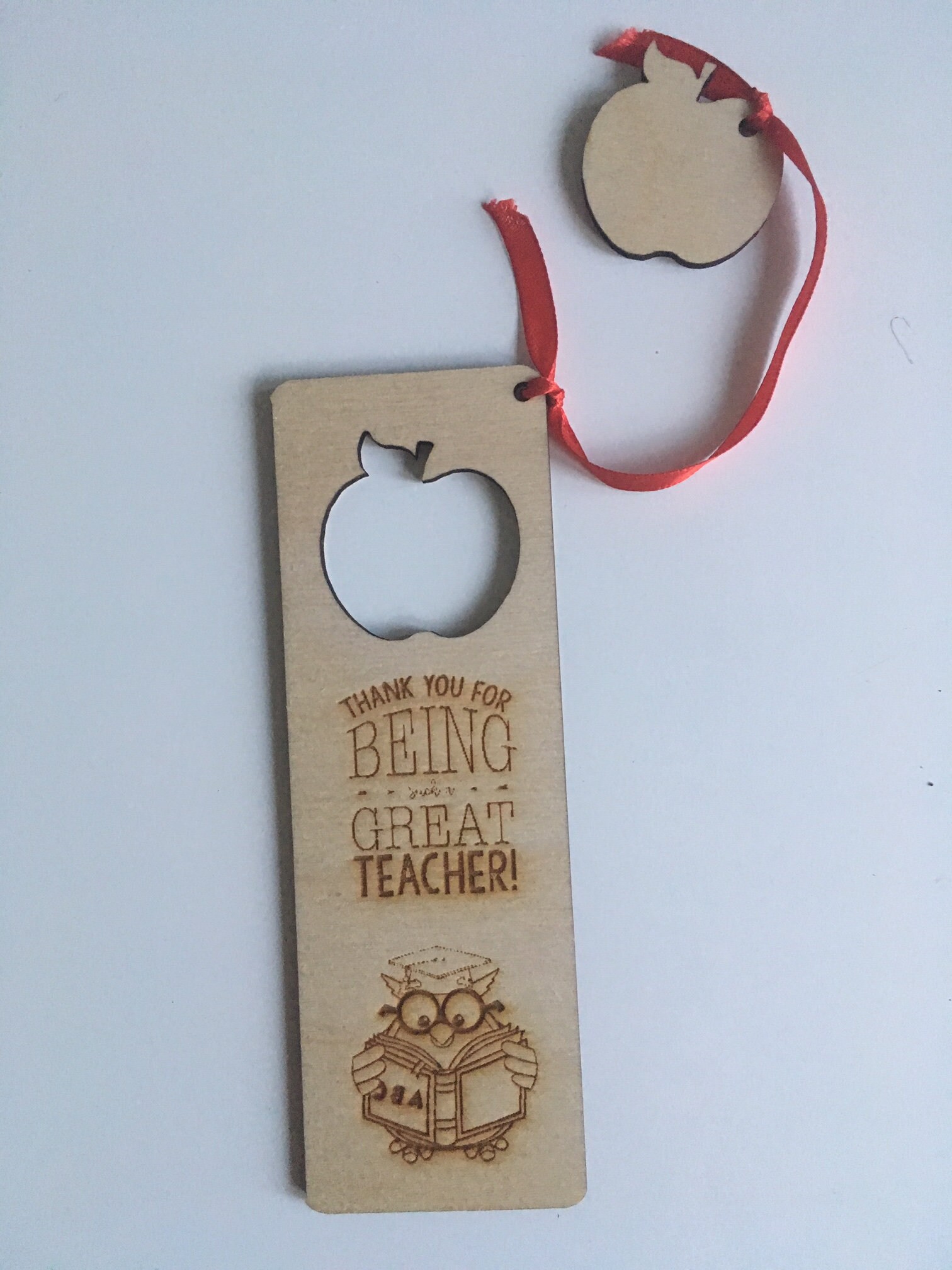 Teachers Gift Personalised Wooden Laser Engraved Bookmark | Etsy UK