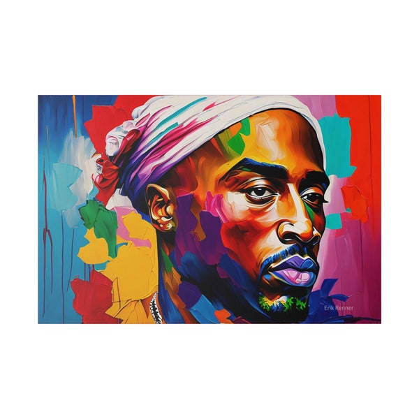 Tupac Abstract - Etsy