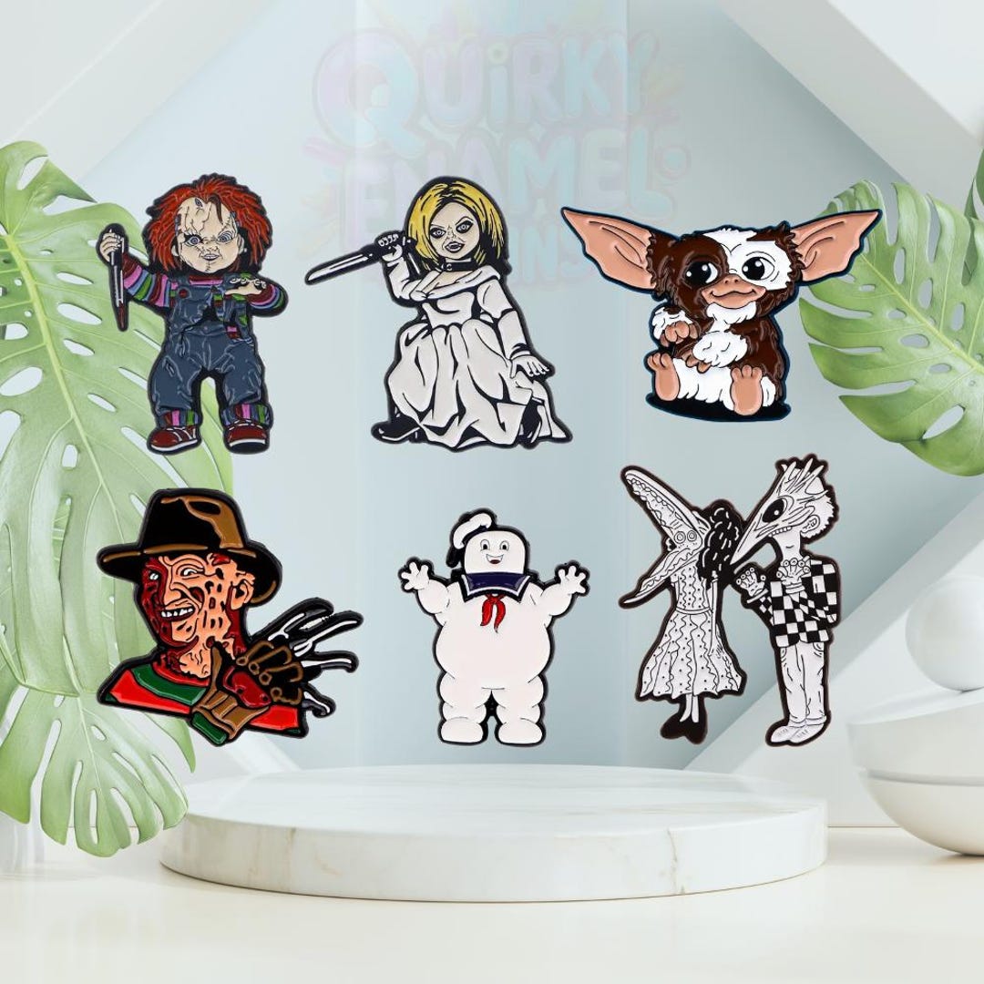 Cult Horror & Fantasy Movie Enamel Pins | 80s and 90s Classics - Etsy