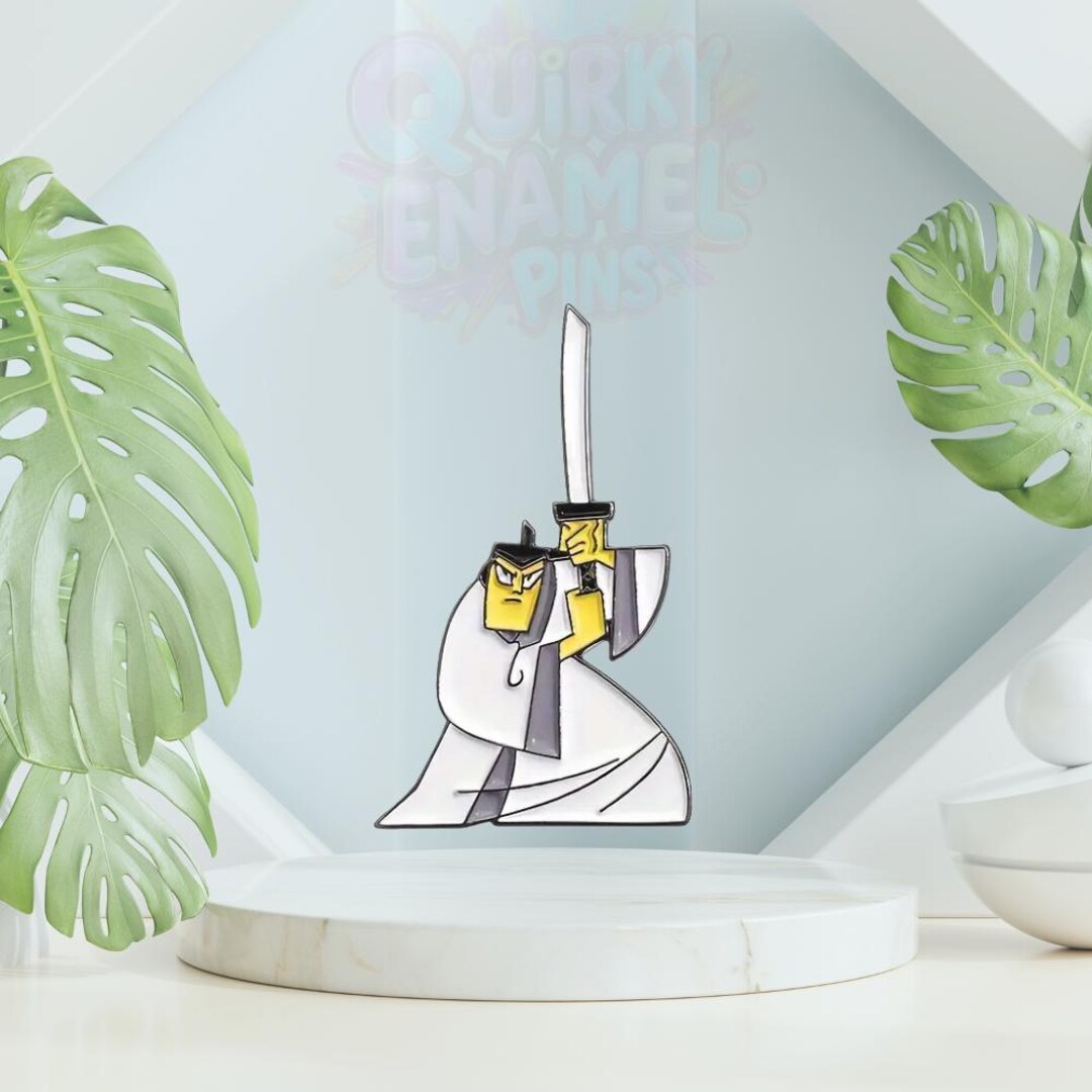 Samurai Jack Enamel Pin - Cartoon Network - 90s Retro Badge - Etsy