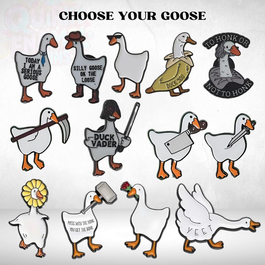 Choose Your Enamel Goose Pins. - Etsy