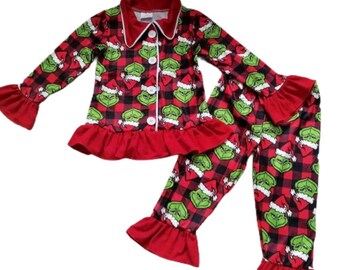Grinch Pajamas | Etsy