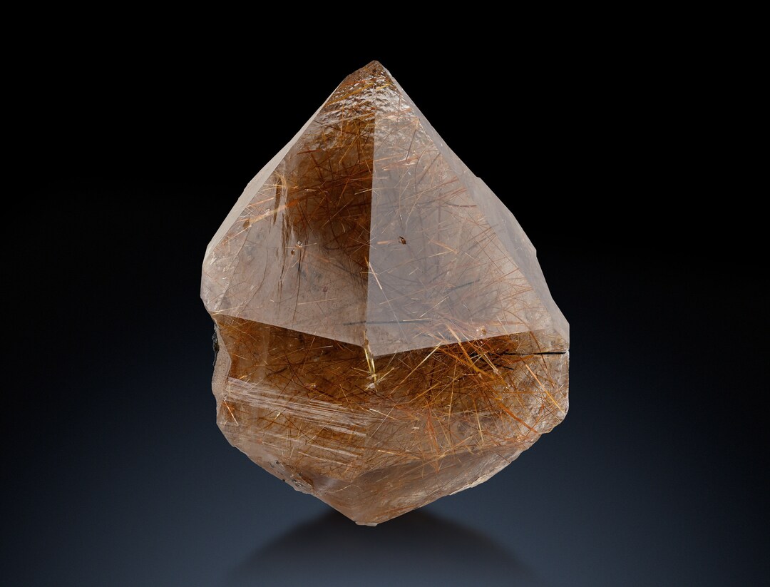 67 Grams Beautiful Rutile Inclusion Quartz Natural Crystal, 5.3 X 3.7 X ...