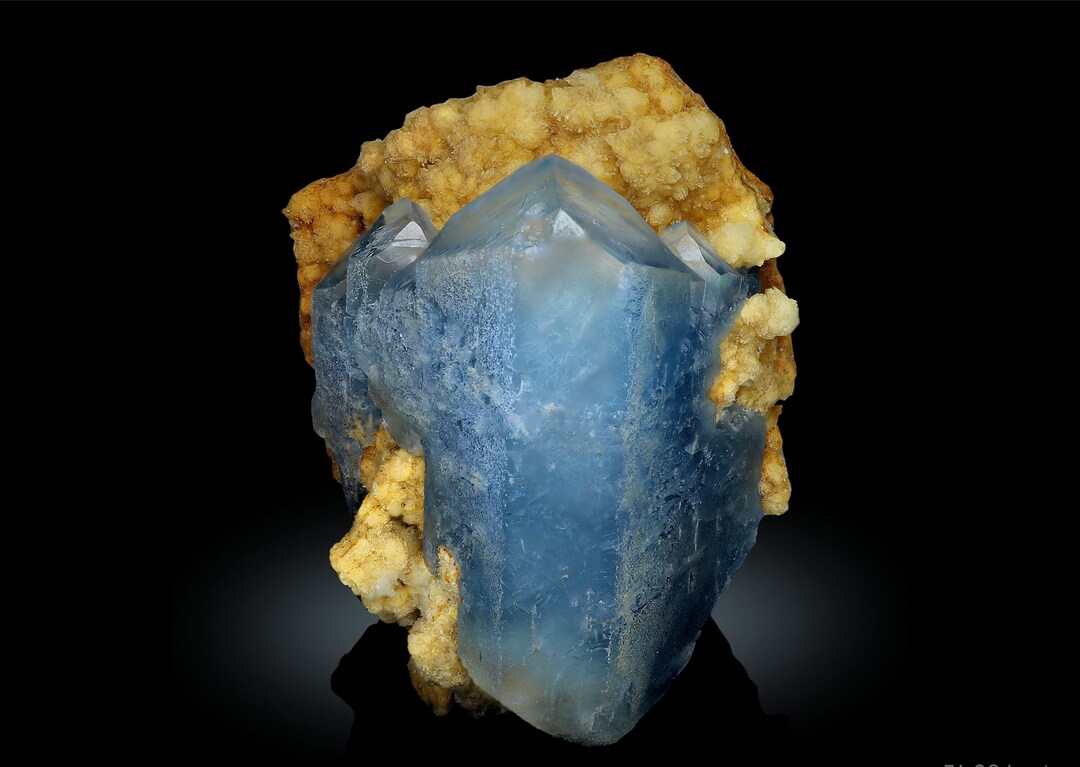 92 Gram Celestine Crystal on Matrix, Natural Celestine, Blue Celestine ...