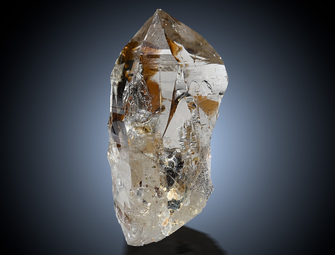 45 Gram Beautiful Mica Inclusion Quartz Crystal, 5.5x2.5x2 Cm, From ...