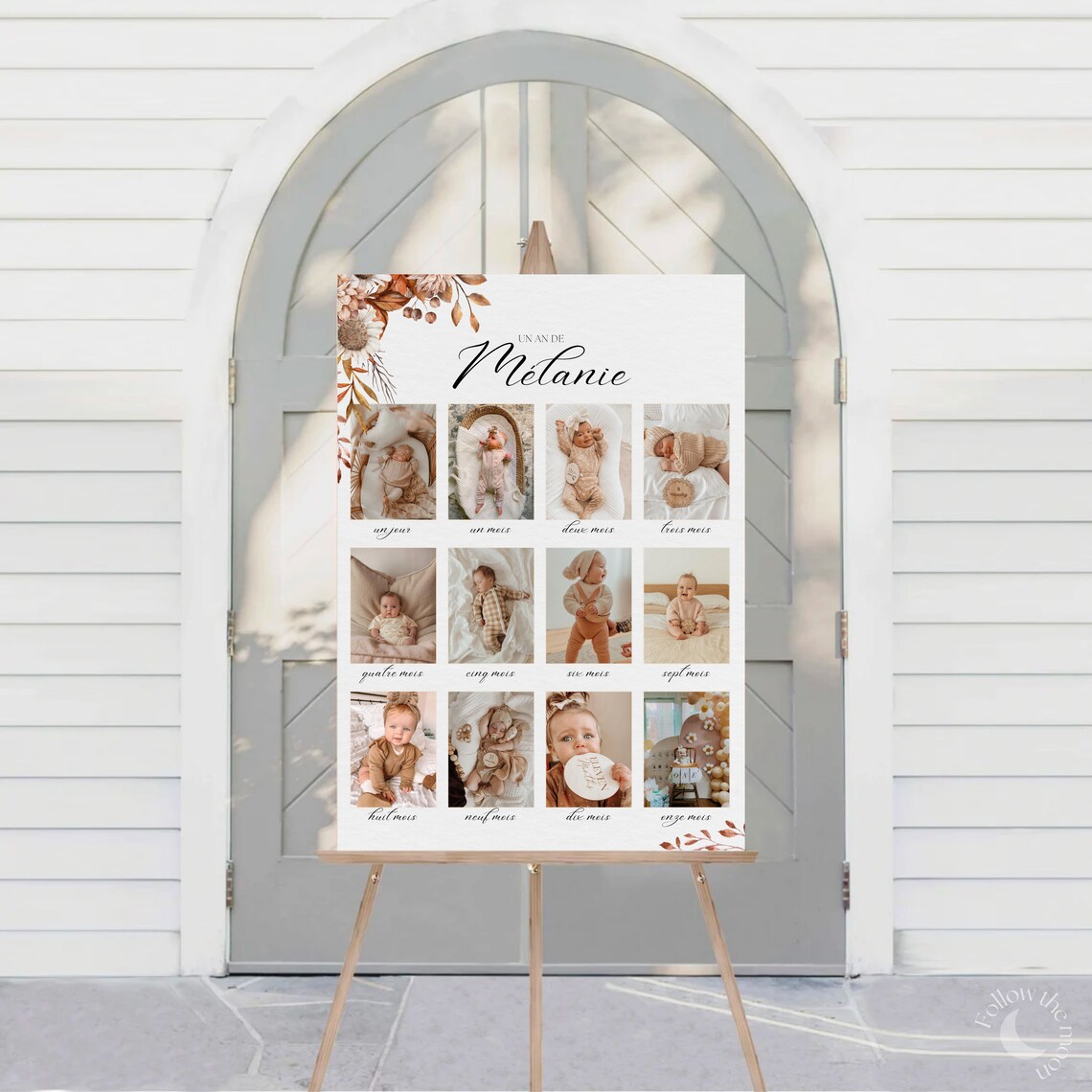 Baby's First Year Poster Canva Template 1st Birthday - Etsy