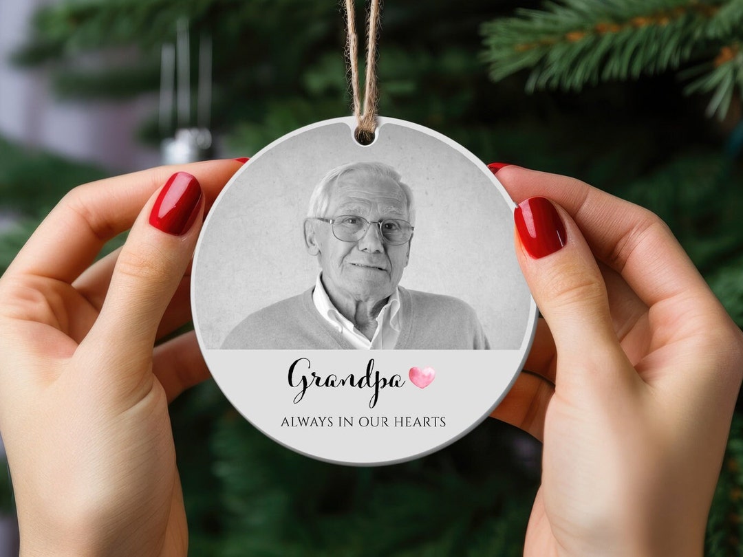 Personalized Memorial Christmas Bauble: Photo Remembrance Keepsake - Etsy