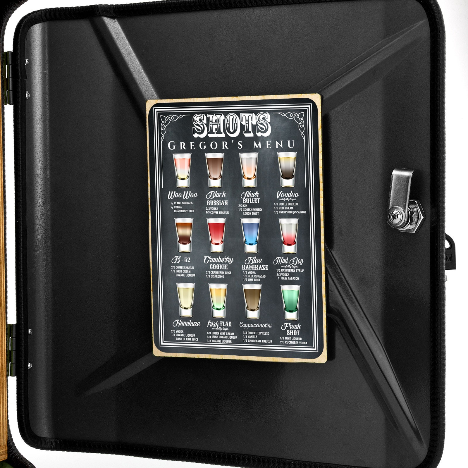 Jerry Can Mini Bar + 4 Gläser - Frei personalisiert - Originelles ...
